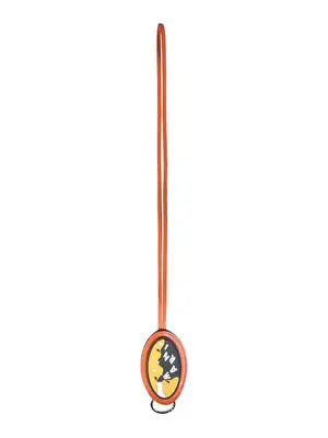 Marni Key Ring With Logo Patch - Orange