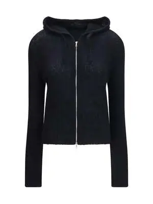 Our Legacy Alpaca-blend Zip-up Hoodie - Black