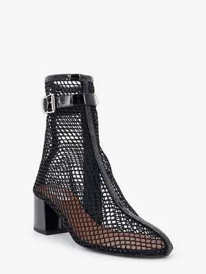 Alaïa Mesh And Patent Leather Boots - Multicolor
