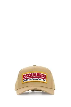 Dsquared2 Beige Cotton Baseball Cap - Brown