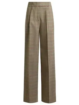 Etro Prince Of Wales Stretch Wool Trousers
