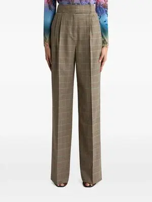 Etro Prince Of Wales Stretch Wool Trousers