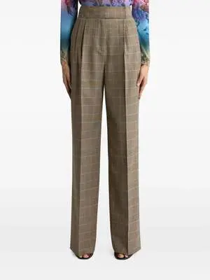 Etro Prince Of Wales Stretch Wool Trousers