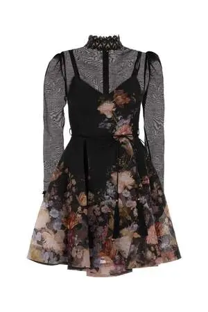 Zimmermann Printed Organdy Valiant Mini Dress - Multicolor