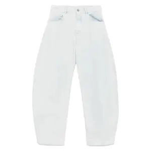 Alaïa Low Round Denim Jeans - Blue