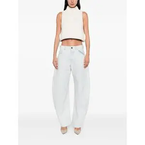 Alaïa Low Round Denim Jeans
