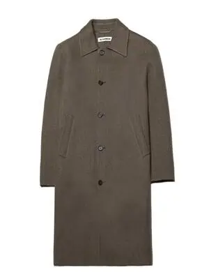 JIL SANDER Double-breasted Sporty Coat - Green