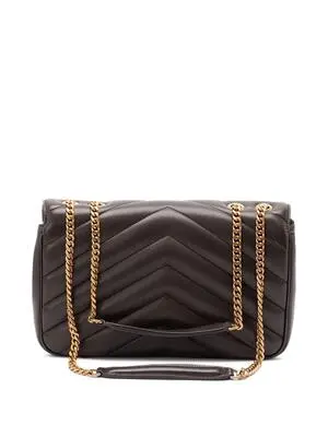 Saint Laurent Loulou Medium Bag In Matelassé Lambskin - Gray