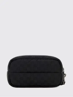 Gucci Padded Nylon Document Holder With Gg Monogram Print And Wrist Strap