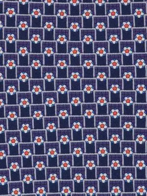 FERRAGAMO Tournament Print Silk Tie