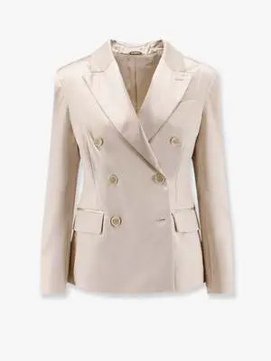 Brunello Cucinelli Double-breasted Silk Blazer