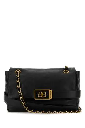 Balenciaga Leather Medium Modu Shoulder Bag - Black