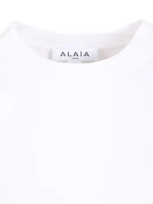 Alaïa Layered Cotton T-shirt - White