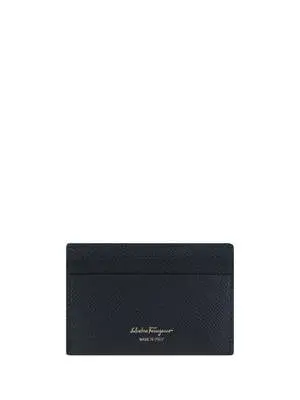 FERRAGAMO Gancini Card Holder - Black