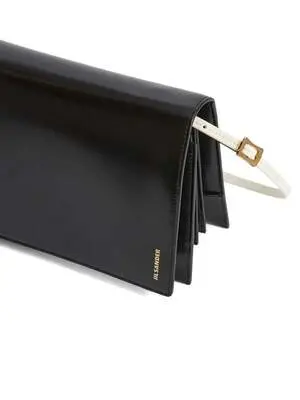JIL SANDER Small File Leather Shoulder Bag