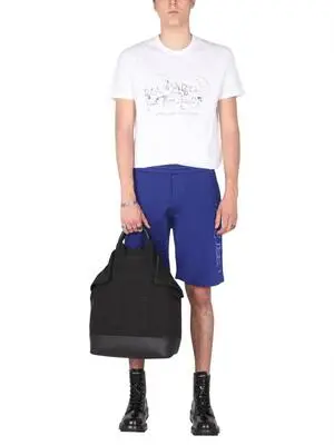 Alexander McQueen Shorts With Embroidered Logo