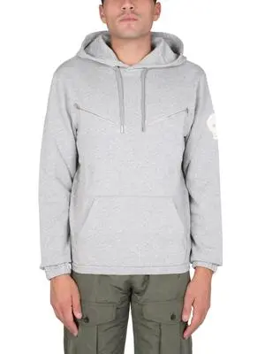 Alexander McQueen Sweatshirt With Embroidered Skull - Gray