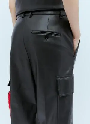 Stella McCartney Cargo Vegan Leather Pants