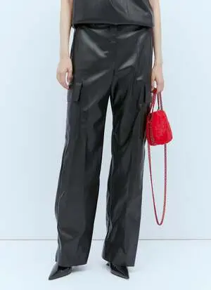 Stella McCartney Cargo Vegan Leather Pants