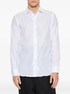 Etro Cotton Jacquard Shirt With Gecko Motif