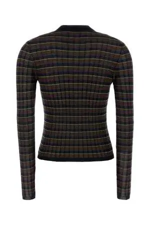 Prada Embroidered Knit Cardigan
