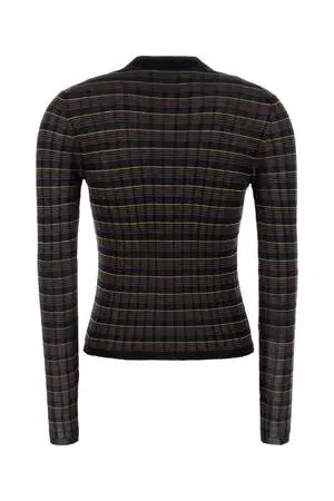 Prada Embroidered Knit Cardigan