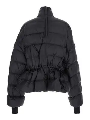 Rick Owens Down Jacket With Drawstring Waist - Multicolor