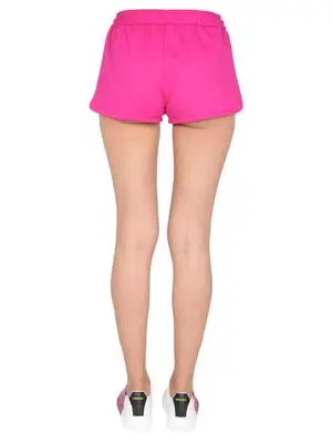 Versace Shorts With Greek Logo Patch