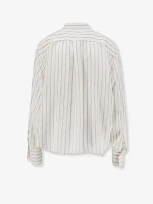 Brunello Cucinelli Striped Silk Shirt