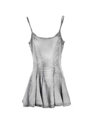 DIESEL® Short Pleated Dress - Gray