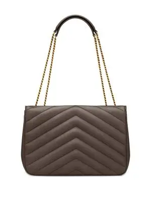 Saint Laurent Loulou Matelassé Lambskin Bag - Gray