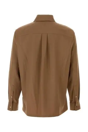 Fendi Camel Wool Shirt - Brown