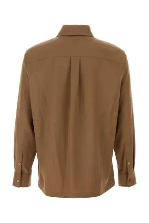 Fendi Camel Wool Shirt - Brown