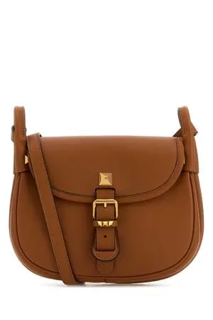 Valentino Garavani Caramel Leather Flaneuse Crossbody Bag - Brown