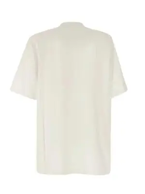 Attico High-neck Logo Print T-shirt - White