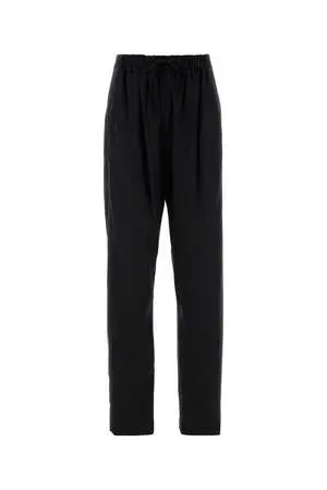 LEMAIRE Charcoal Cashmere Blend Pant - Gray