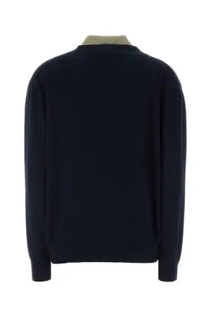Miu Miu Wool Blend Polo Shirt - Blue