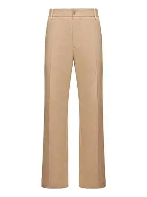 Moncler Sartorial Cotton Trousers - Cream