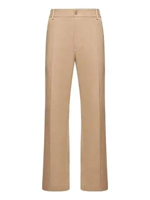 Moncler Sartorial Cotton Trousers - Cream