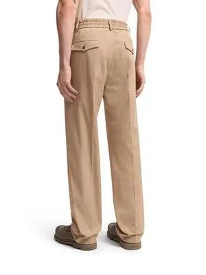 Moncler Sartorial Cotton Trousers - Cream