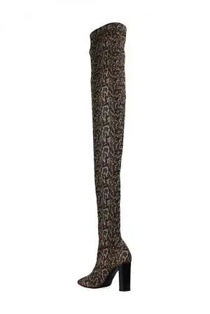 Saint Laurent Moon Thigh-high Boots