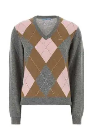 Prada Grey Cashmere Sweater - Gray