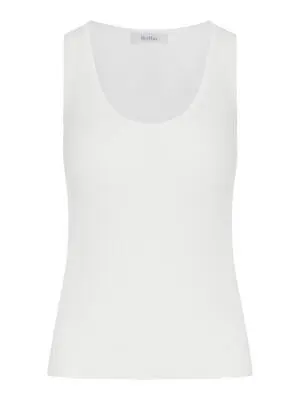 MAX MARA MAX MARA Fitted Ribbed Top In Viscose Crepe