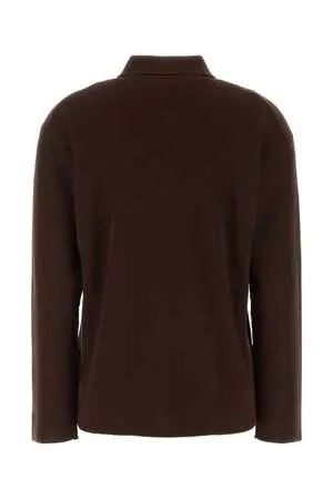 Miu Miu Chocolate Wool Polo Shirt - Brown