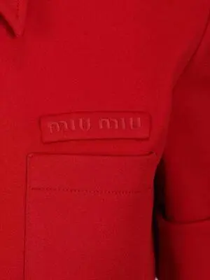 Miu Miu Technical Jersey Polo Shirt - Red