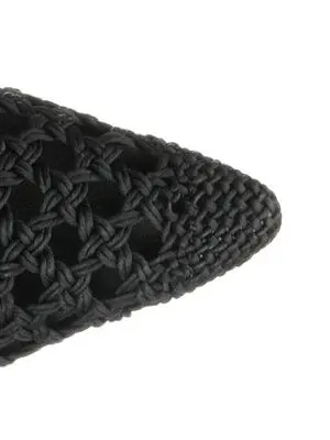 Jacquemus Braided Cord And Suede Mules