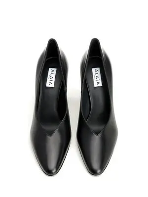 Alaïa 90 Leather Pumps - Black