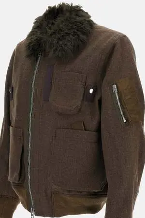 Sacai Wool Melton Jacket