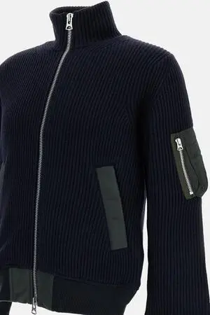 Sacai Wool Knit Fisherman Cardigan - Multicolor