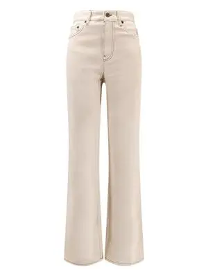 Burberry Flare Jeans - White